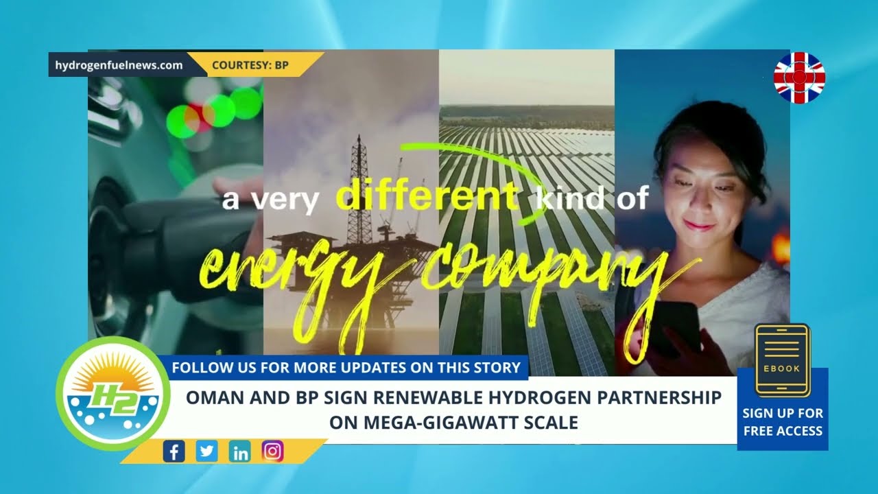 Oman and BP sign renewable hydrogen partners... | Open Video