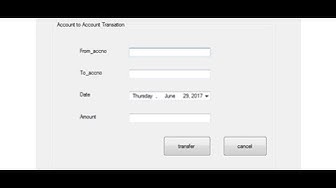 Banking Management System step by step in c# part 15 account to account ...