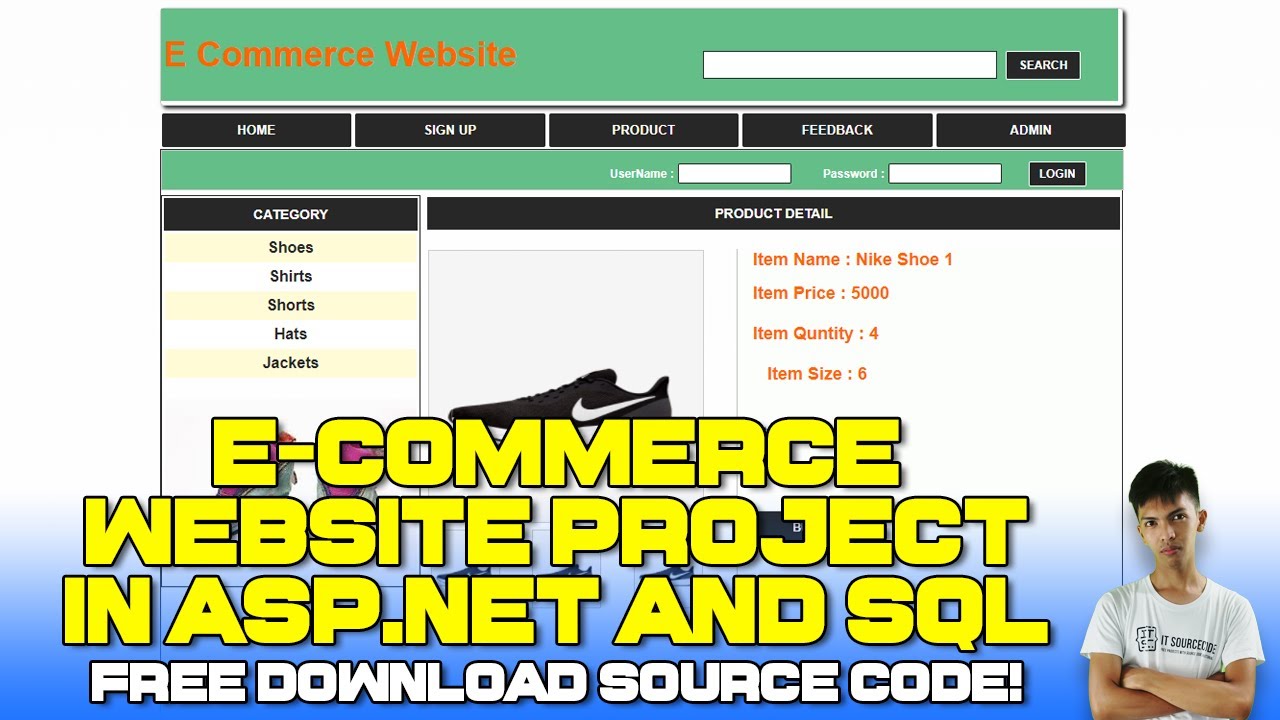 COMPLETE ECommerce Website Project in ASP.NE... | Open Video