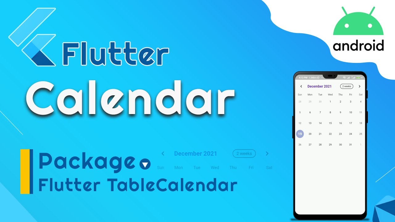 Flutter Custom Table Calendar | Flutter Pac... | Open Video
