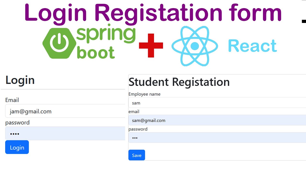 Login Registration Form Restful Api Using Sp... | Open Video