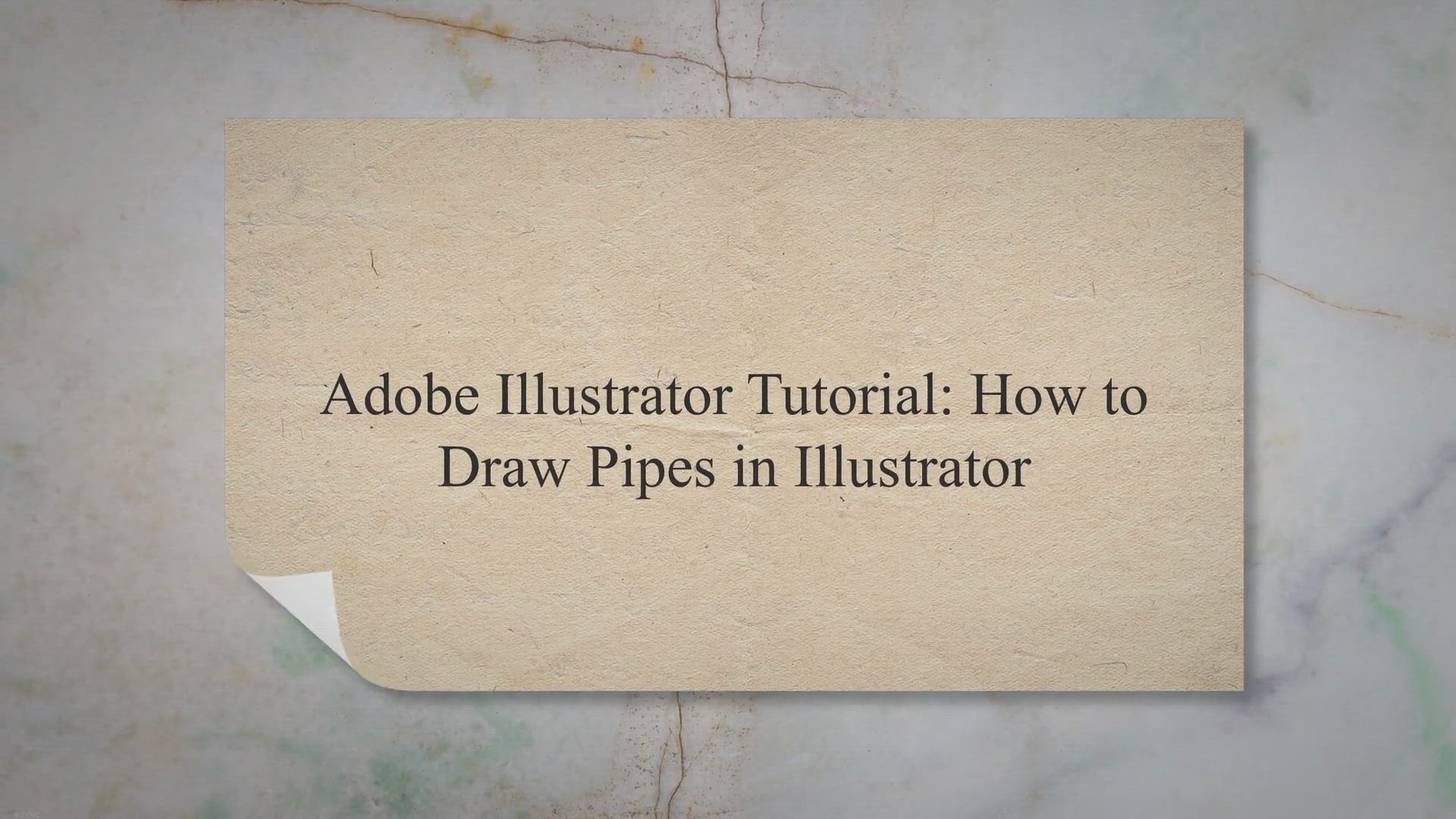 Adobe Illustrator Tutorial: How to Draw Pipes in Illustrator | Open Video