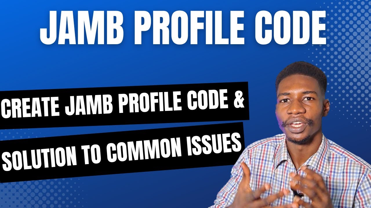 How to Create JAMB Profile Code & Soluti... | Open Video