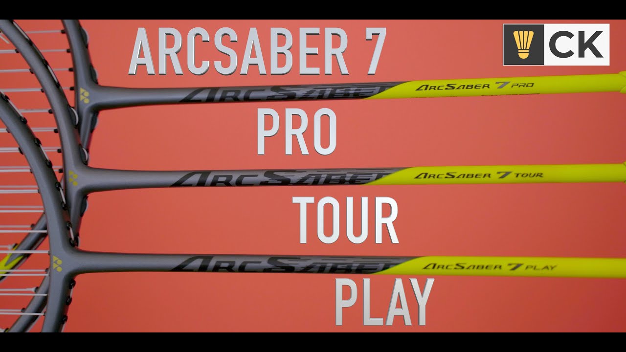 Yonex Arcsaber 7 Tour vs Play vs Pro Review ... | Open Video
